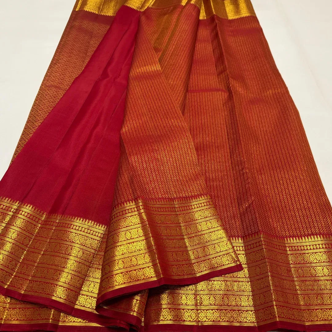 Lassitude Red Soft Banarasi Silk Saree With Sizzling Blouse Piece – Arvisaa